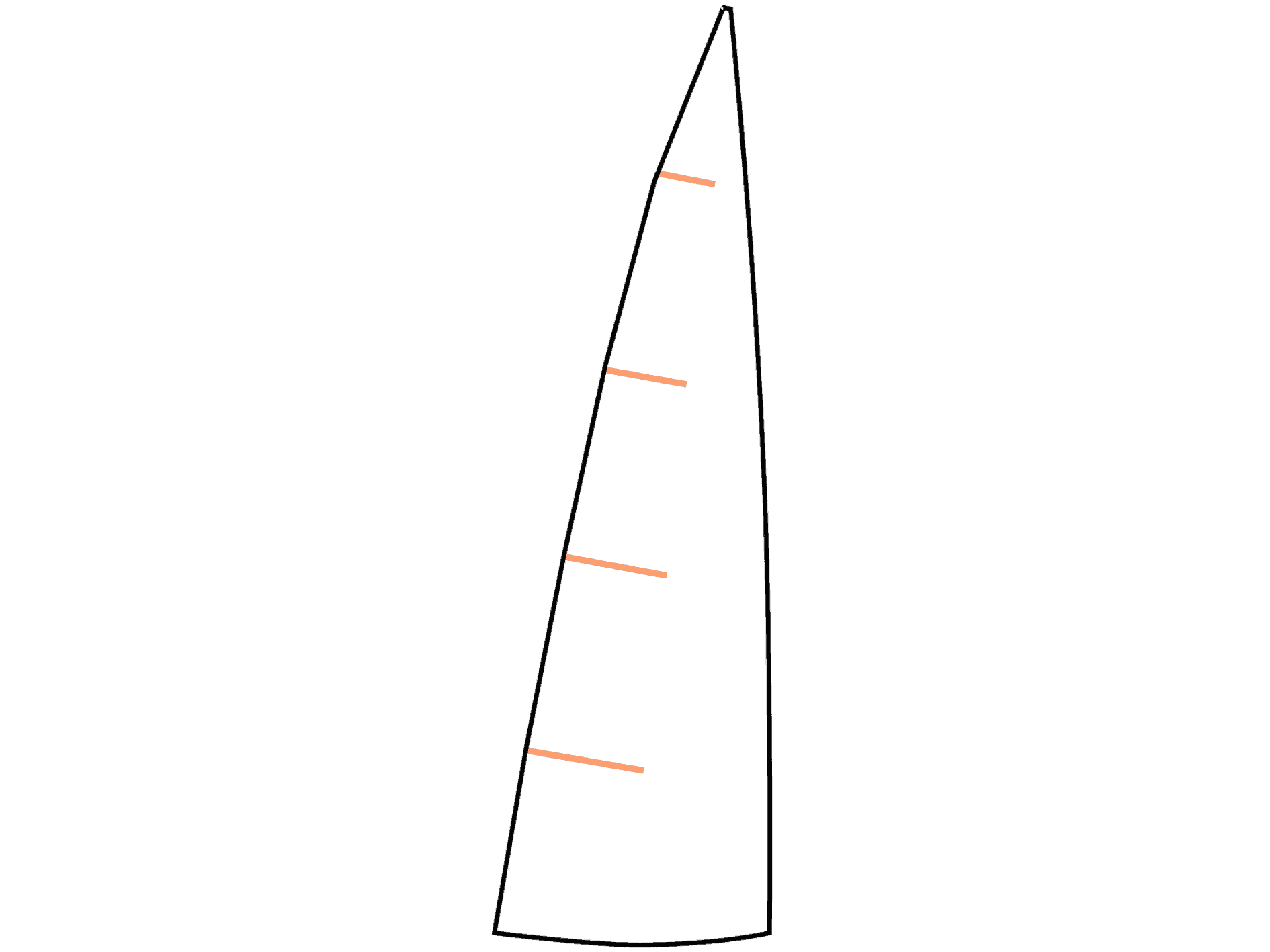 Leech Battens - Fritz Segel